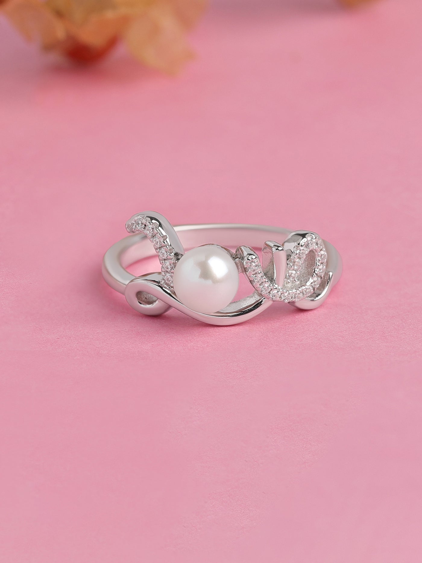 Buy Pearl Silver Rings for ladies | Silver Moti Rings – Ornate Jewels
