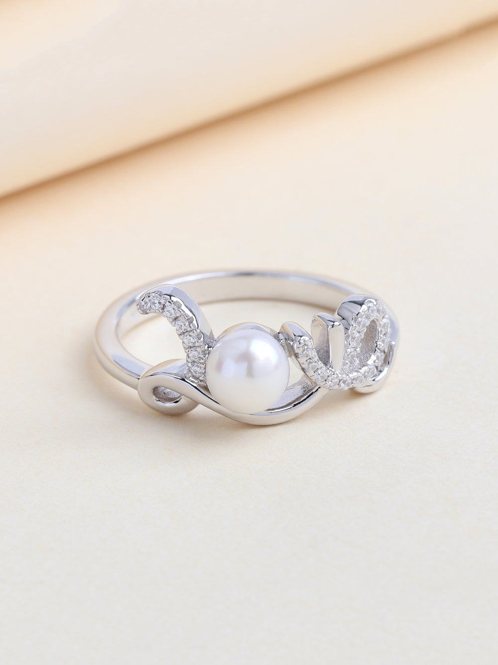 Buy Pearl Silver Rings for ladies | Silver Moti Rings – Ornate Jewels