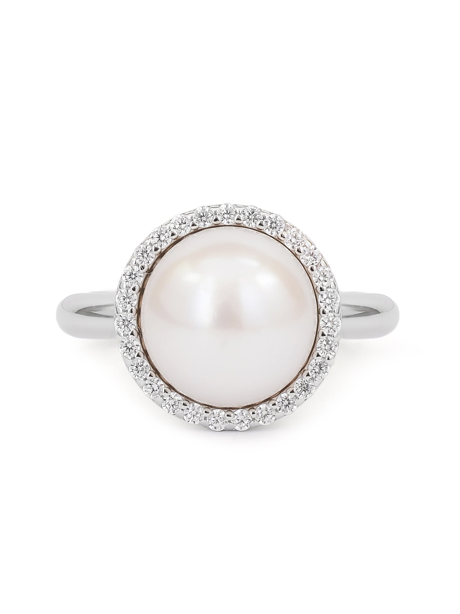 Buy Pearl Silver Rings for ladies | Silver Moti Rings – Ornate Jewels