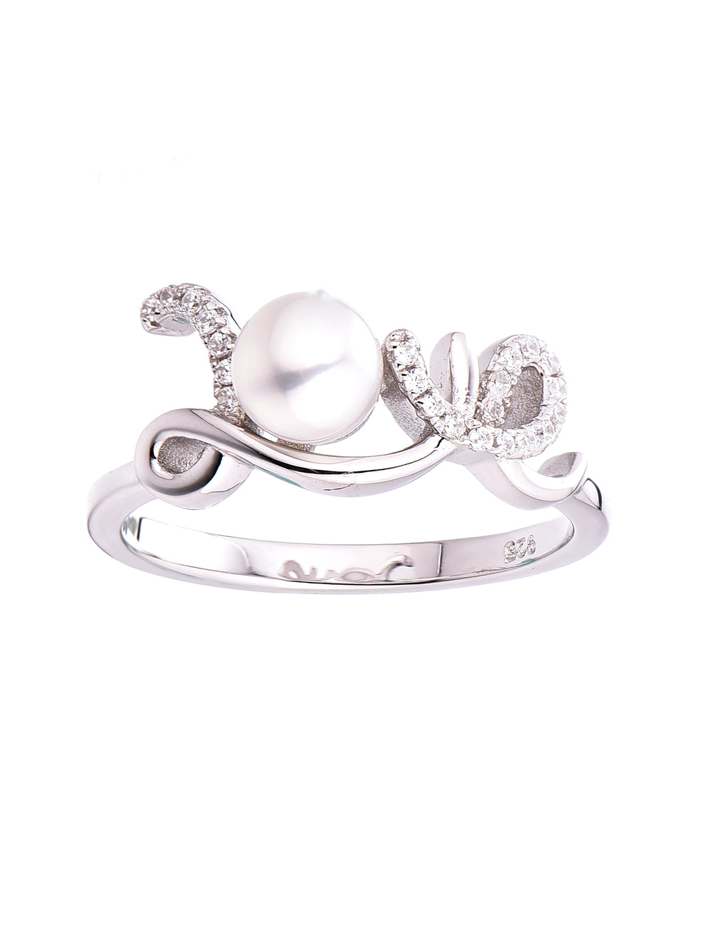 Buy Pearl Silver Rings for ladies | Silver Moti Rings – Ornate Jewels