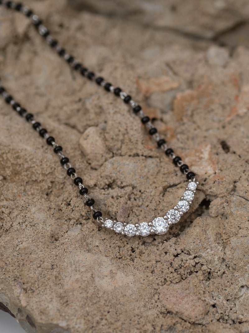 Buy Pure Silver Mangalsutra with Chain | Chandi Ka Mangalsutra – Ornate ...