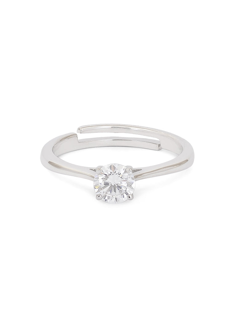 Buy adjustable engagement solitaire ring for women at low price